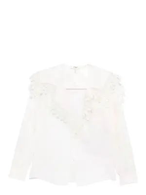 Chloé Floral-Lace Trimmed Shirt 107