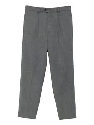 AMARANTO Pleated-front Trousers - Grey