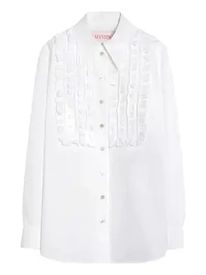 Valentino Garavani Ruffled Long-sleeve Shirt - White