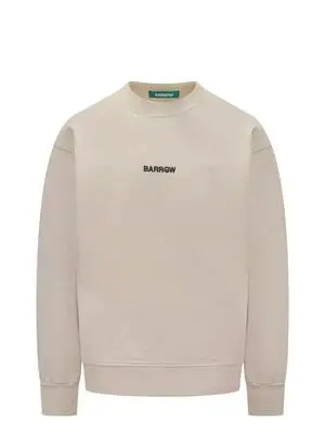 BARROW Graphic-print Crew-neck Sweatshirt - Neutrals