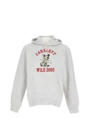 Carhartt Work In Progress Wild Dogs Drawstring Hoodie - Grey