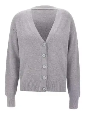 KAOS Button Ribbed Cardigan