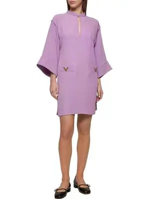Valentino Garavani Cady Couture Dress - Purple