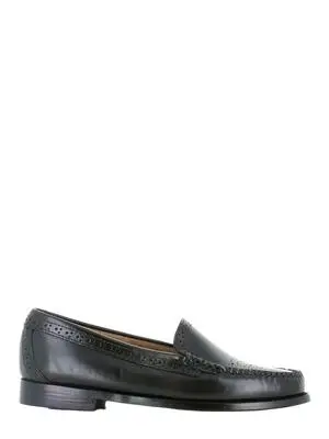 G.H.BASS Brogue Detail Loafers - Black
