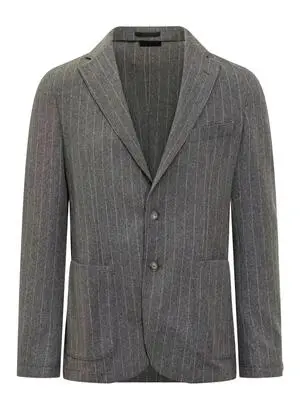 BOSS Striped Blazer - Grey