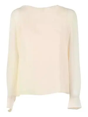 Max Mara Demian Long-sleeve Blouse - Neutrals
