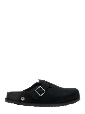BIRKENSTOCK Buckle Strap Mules - Black