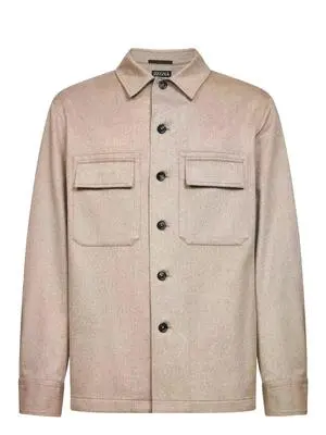 Zegna Chest-pocket Overshirt - Neutrals