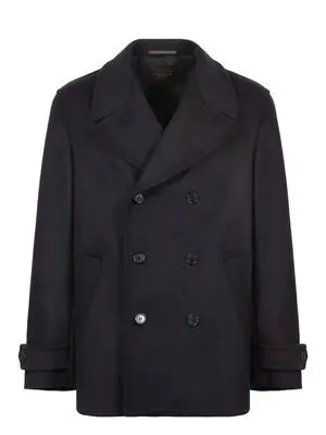 SLOWEAR Double-breasted Lapel Coat - Blue