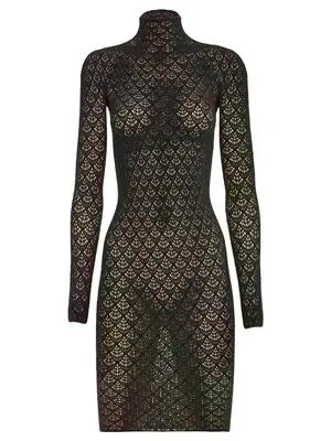 Wolford Mermaid Net Mini Dress - Black