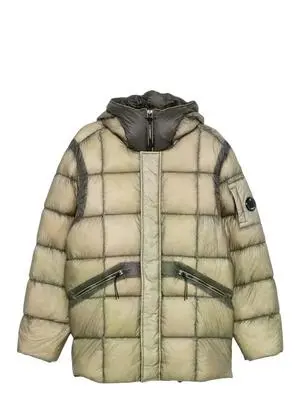 C.P. COMPANY Quilted Hooded Jacket Neutrals