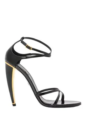 Roberto Cavalli Leather Sandals - Black