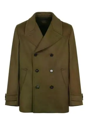 SLOWEAR Double-breasted Coat - Green