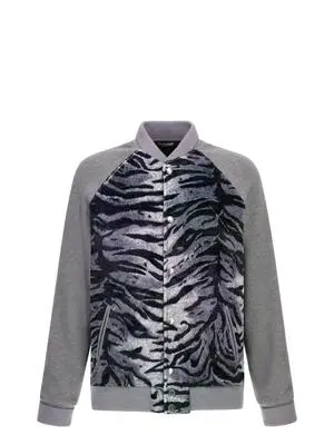 Roberto Cavalli Zebra-print Sweatshirt - Grey