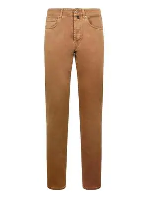SLOWEAR Five-pocket Denim Jeans - Brown