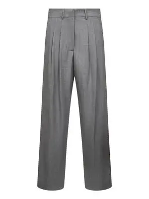PT TORINO Pleated-front Trousers - Grey