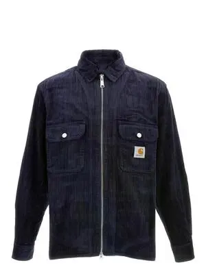 Carhartt Work In Progress Reynold Flap-pocket Zip-up Shirt - Blue