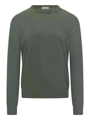 Malo Crew-neck Long-sleeve Sweater - Green