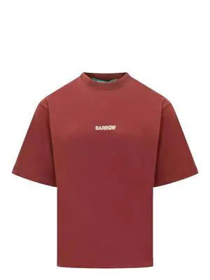 BARROW Logo-print Jersey T-shirt - Red
