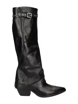 A.S.98 Buckle Eyelet Leather Boots