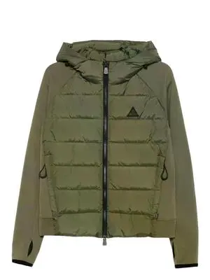Moncler Logo-patch Quilted Jacket - Green
