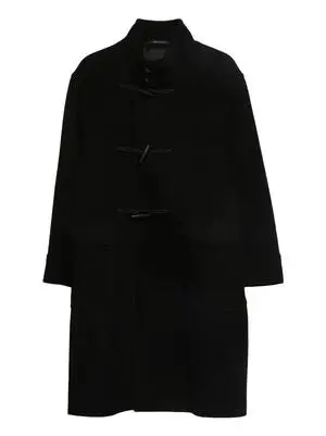 Tagliatore Long-sleeved Toggle Coat - Black