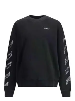Off-White Scribble Diag Crew-neck Sweater - Black