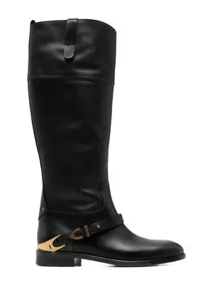 GOLDEN GOOSE Charlie Buckled Knee-high Boots - Black