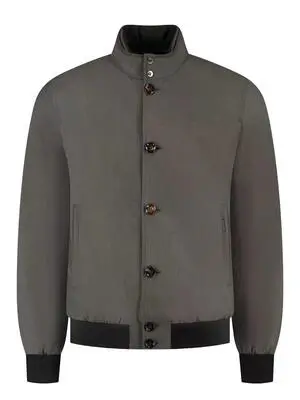 MOORER Janos-Pum Ribbed-Cuff Bomber Jacket