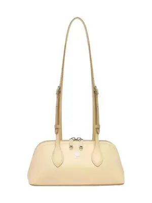 Bally Leather Shoulder Bag - Neutrals