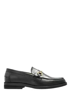 DUKE + DEXTER Wilde Leather Loafers - Black