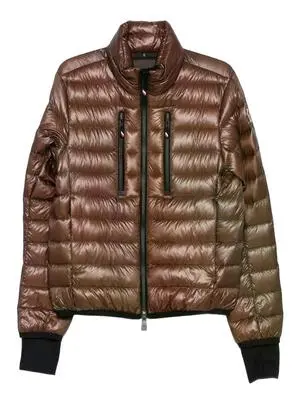 Moncler Quilted Zip Jacket - Brown