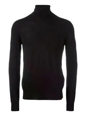 PAOLO PECORA Turtleneck Jumper - Black