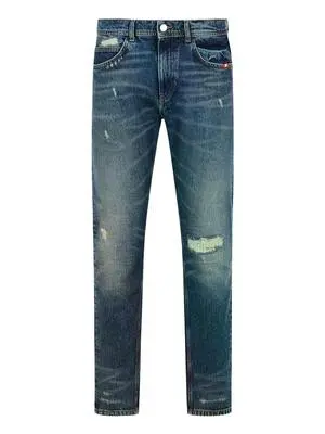 AMISH Distressed Regular & Straight-leg Jeans - Blue