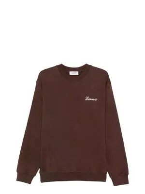 LANEUS Logo-embroidered Sweatshirt - Brown