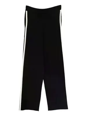 AYA MUSE Striped Track Pants - Black