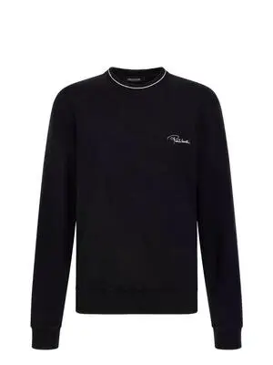 Roberto Cavalli Logo-embroidered Sweatshirt - Black