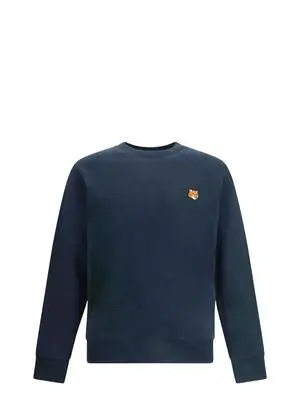 Maison Kitsuné Fox Head Patch Sweatshirt - Blue