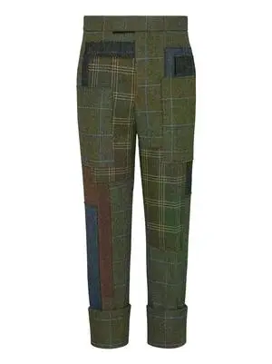 THOM BROWNE Hunting Tweed Patchwork Trousers
