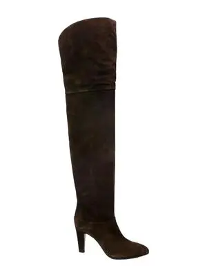 Chloé 85mm Eve Suede Over-the-knee Boots - Brown