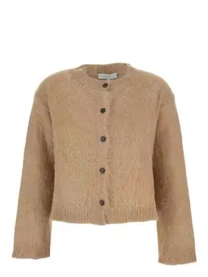 Antonelli Firenze Front Button Closure Cardigan - Neutrals