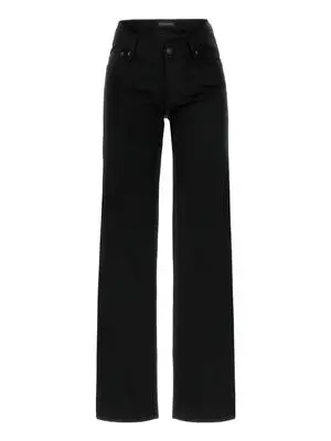 Balenciaga Curved Waist Jeans - Black