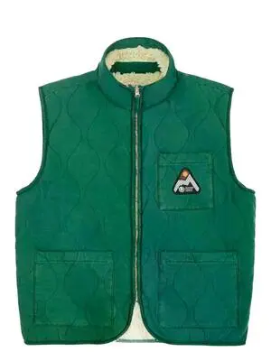 JONSEN ISLAND Reversible Quilted Gilet - Green