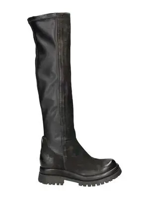 A.S.98 Leather Zip Detail Boots - Black