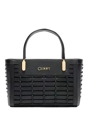 GENNY Logo-lettering Tote - Black