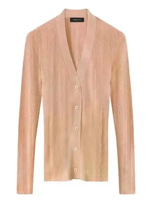 Fabiana Filippi Ribbed Buttoned Cardigan - Pink