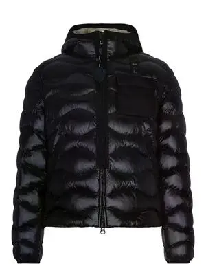 BLAUER. Bryant Hooded Quilted Jacket - Black