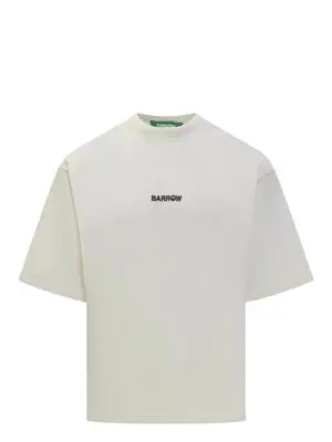BARROW Logo-print Jersey T-shirt - Neutrals