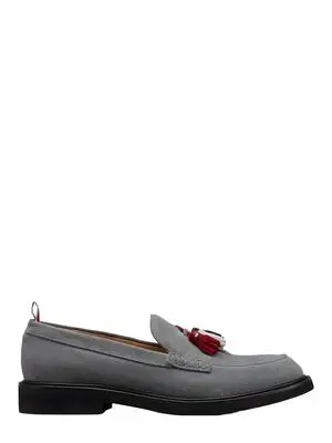 Thom Browne Suede Tassel Loafers - Grey