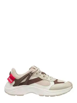Hugo Panelled Sneakers - Neutrals
